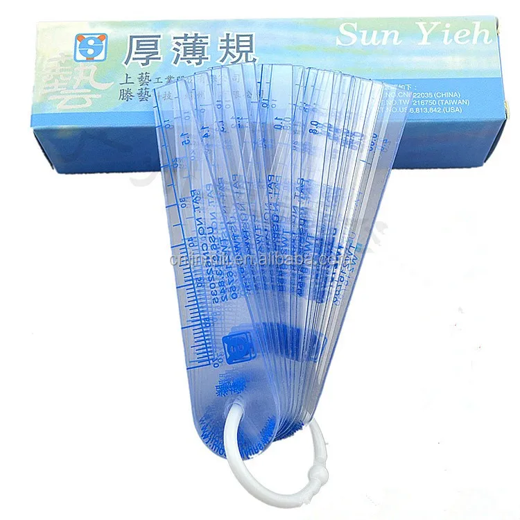26pcs 0.02-4.0mm (Taiwan) Thickness Plastic Feeler Gauge Gap Plastic ...