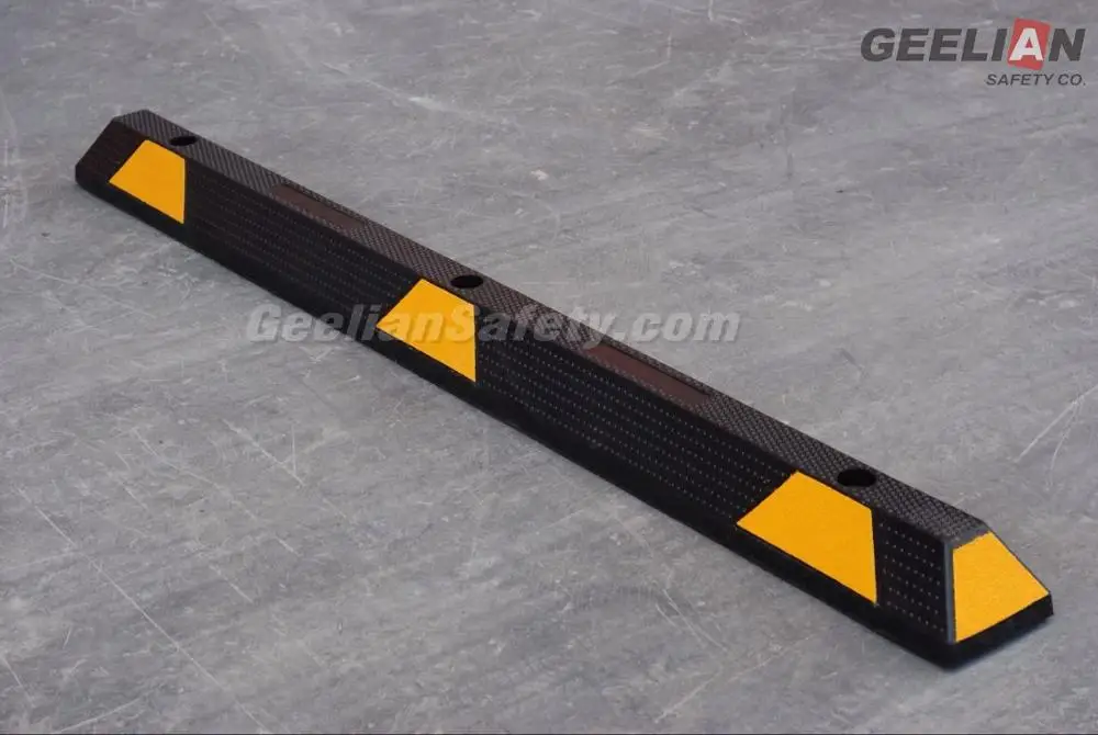 Wholesale Reflective Plastic Wheel Stop For Car Parking Concrete Wheel ...