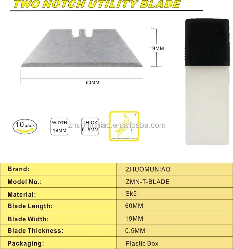 Heavy Duty Trapezoidal Carpet Utility Cutter Blades Folding Knife ...