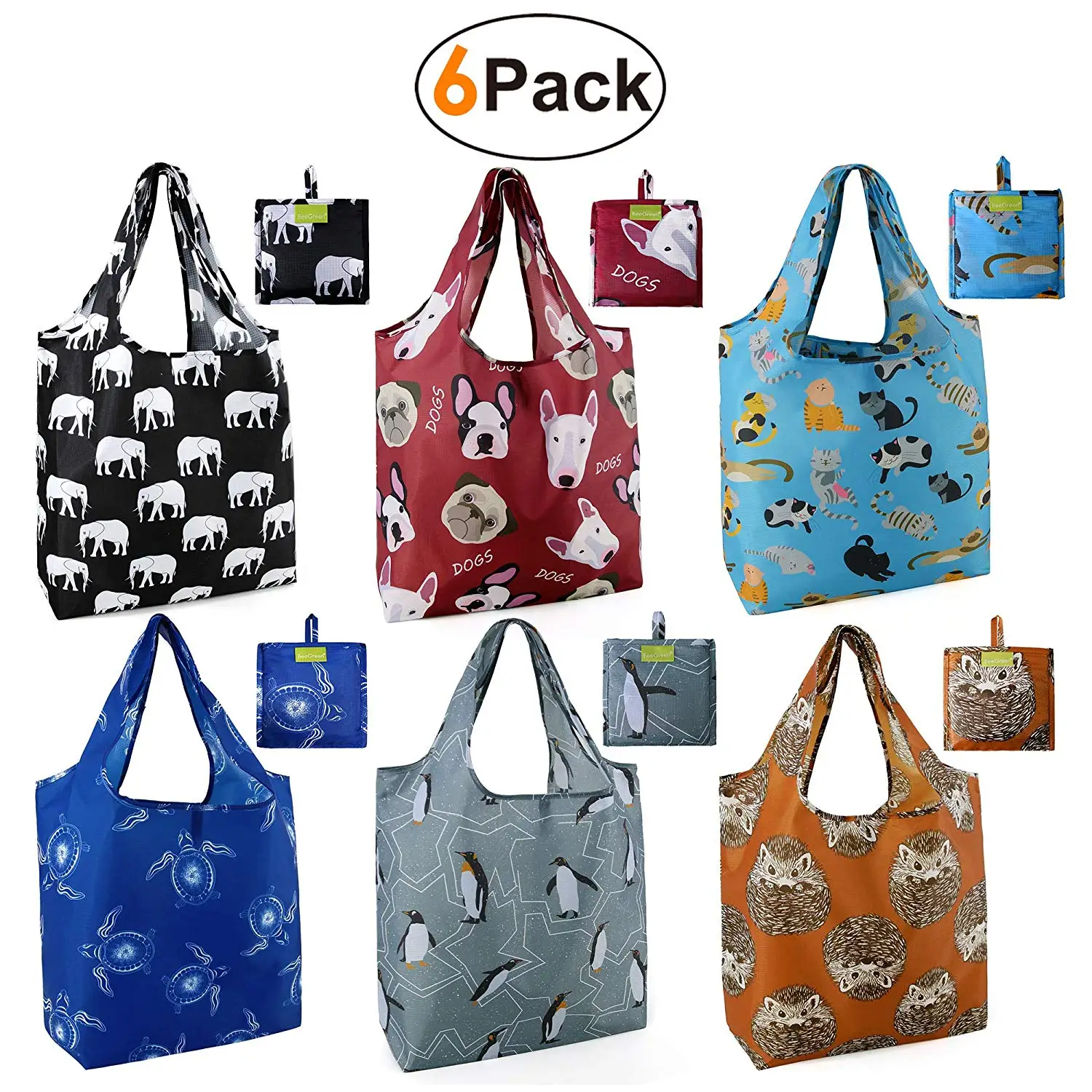 Promotional Foldable Grocery Shopping Bag - Reusable & Customizable