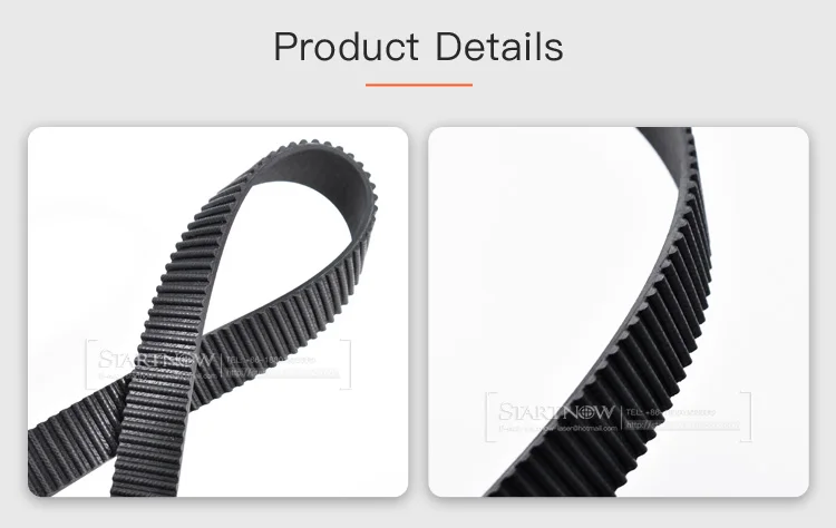 Htd 3m Pitch Timing Belt Width 10 15 20 30mm Open-ended Transmission ...