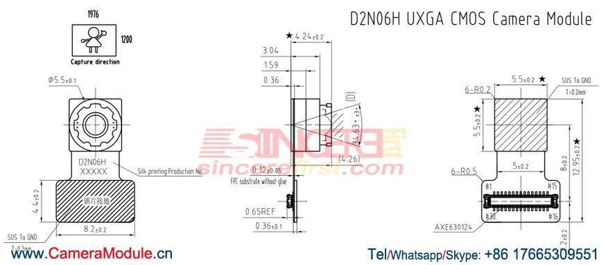Professional Manufacturer Sony Iris Camera Module With Imx 132 Sensor ...