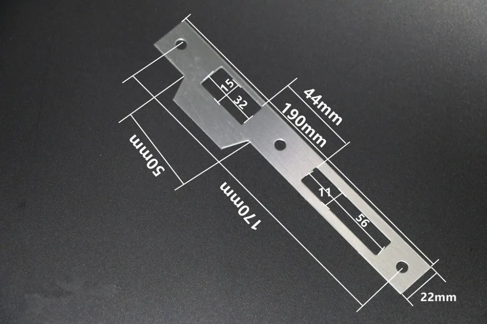 Durable Metal Door Lock Strike Cover Plate - Customizable