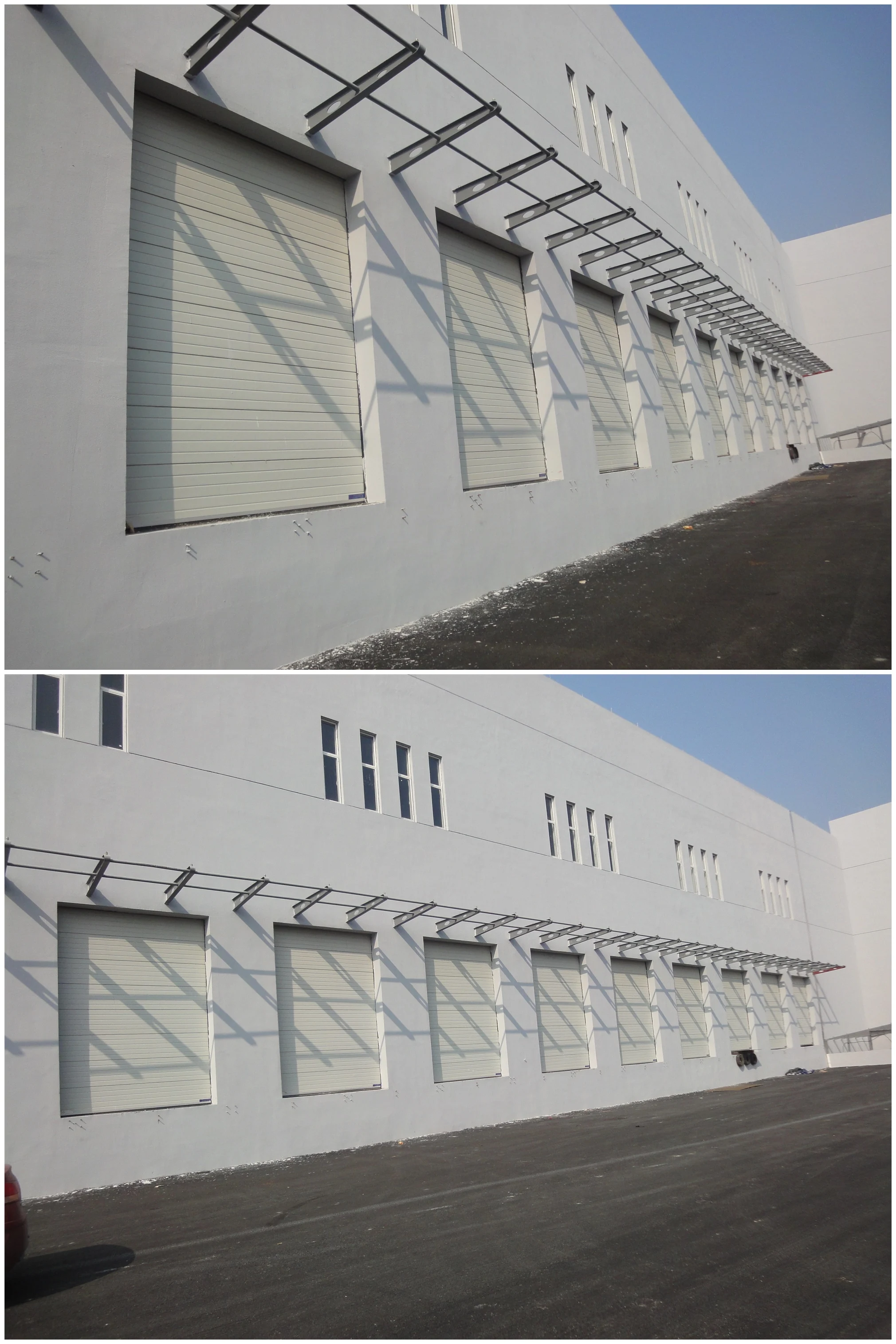 Aluminum Warehouse Sliding Automatic Motorized Roll Up Doors Sectional ...