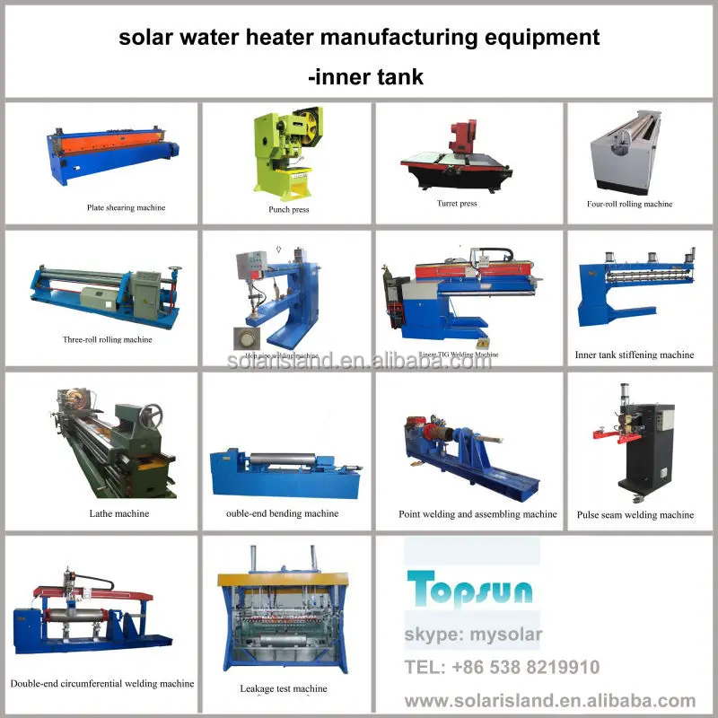 Water Inner Tank Grooving/ribbing/stiffener Machine For Solar Water ...