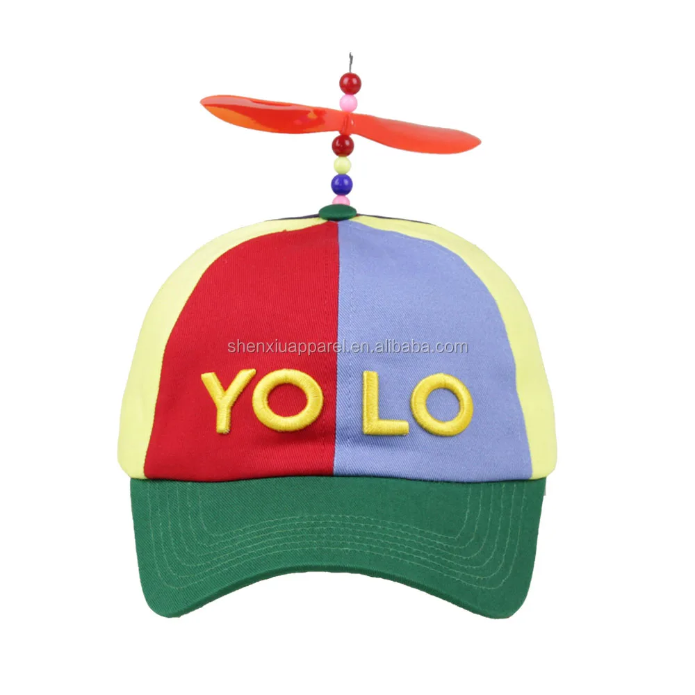 Unique 6 Panel Multicolor Helicopter Propeller Dad Hat Oem Unstructured ...