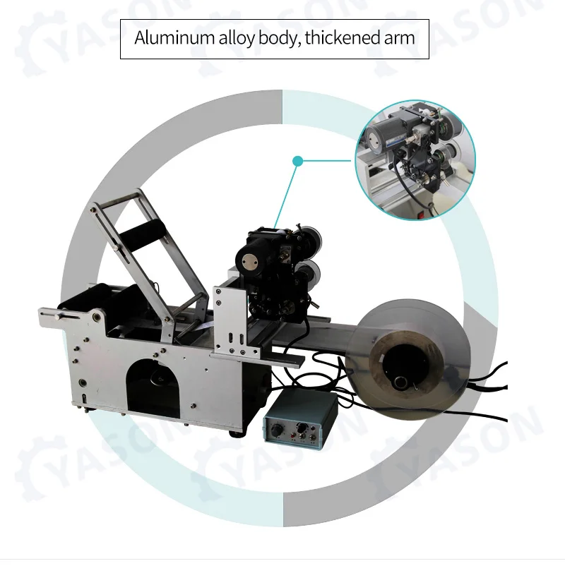 Semi Automatic Coding Label Pasting Machine Print Label Printing ...