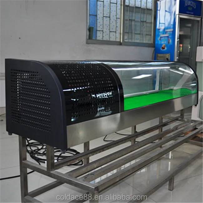 1200mm Sushi Cooler Display Counter Top Sashimi Display Cabinet - Buy ...