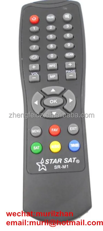 High Quality Black 55 Button Star Sat Sr-m1 Remote Control For ...