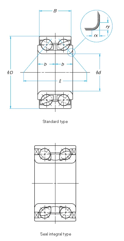 Auto Bearing Size 38*72*33mm Dac3872w-8 Oem 90369-38010 Front Wheel ...