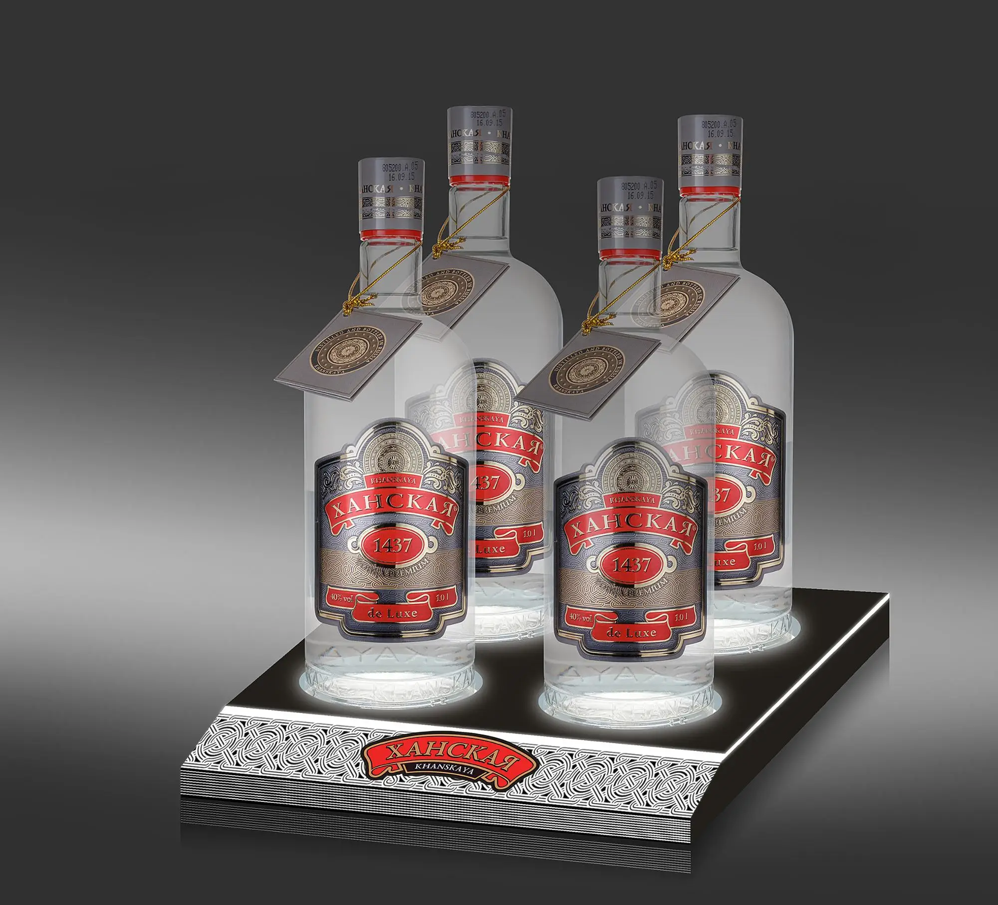 Customized Acrylic Led Bottle Glorifier Display Stand For Vodka Bottles ...