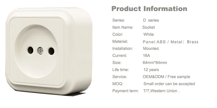 Eu Standard Electric Socket Panel Mount Surface Mount Socket D Series ...