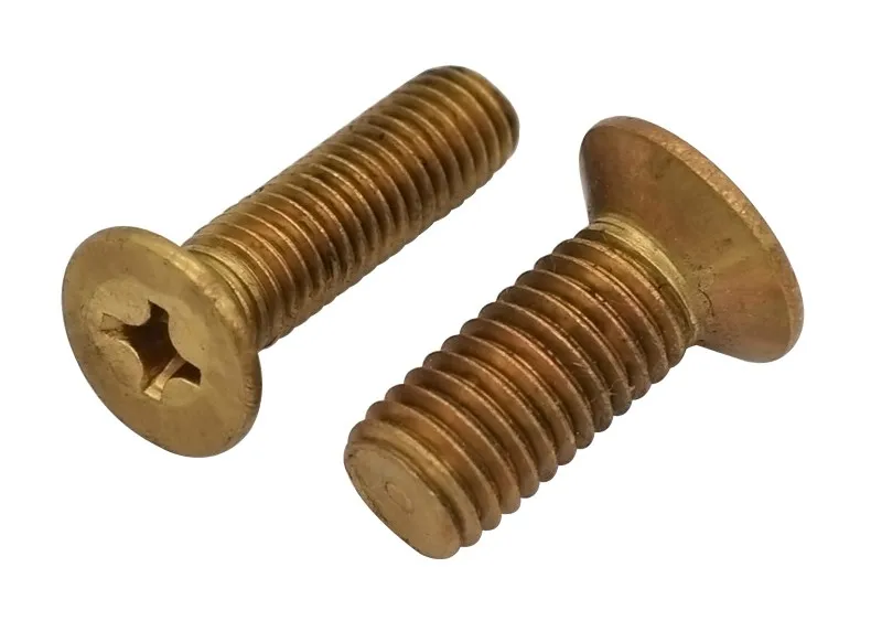 M2 - M12 Brass Cross Recessed Countersunk Head Screw - Buy Countersunk ...