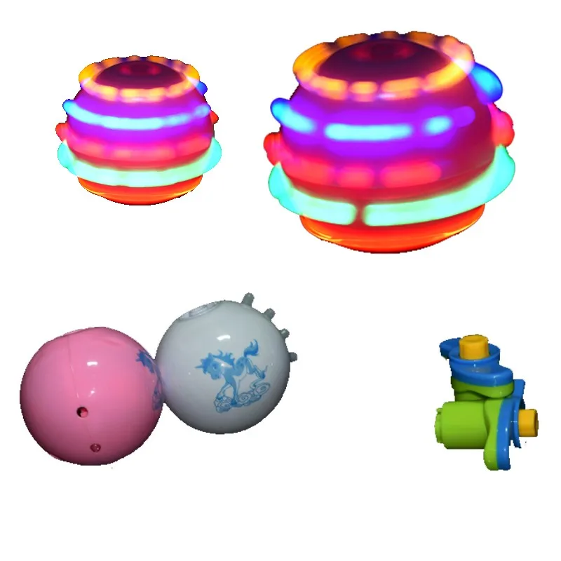 Emoticon Spinning Tops With Lights Patterns Stocking Stuffers Led Light ...