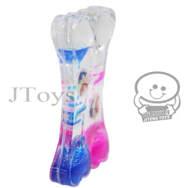 Floating Color Liquid Motion Oil Drop Timer Toy Water Sensory Hourglass ...