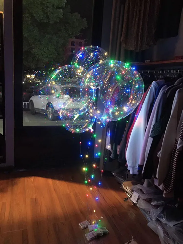 Helium Balloon Bobo Ball Led String Light Bulb And Color Lights ...
