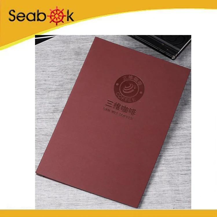 Restaurant Menu Book Drink List Hardcover Menu 2016 - Buy Pu Menu Bo ...