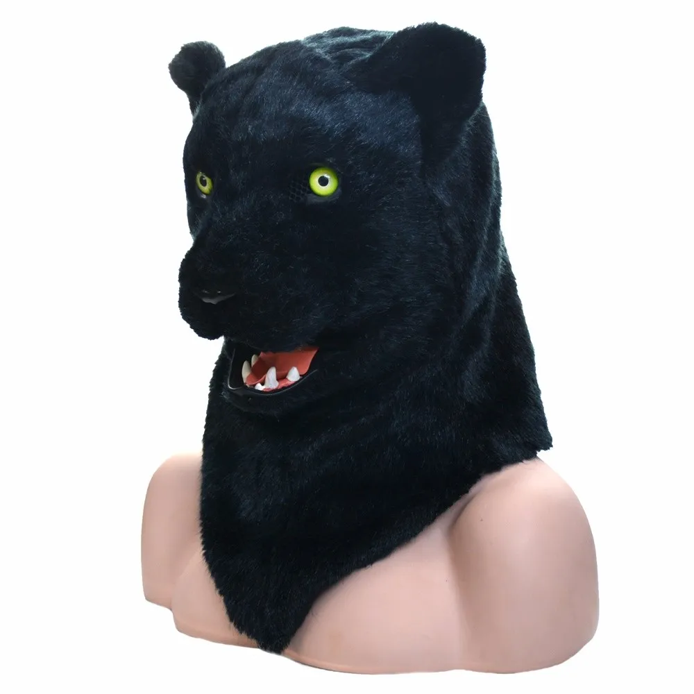 Adult's Head Size Customized Panther Face Real Animal Moving Mouth ...