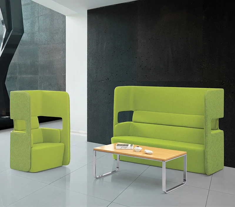 Modern Office Semi Privacy Pod Conference Sofa High Back - Buy Office ...