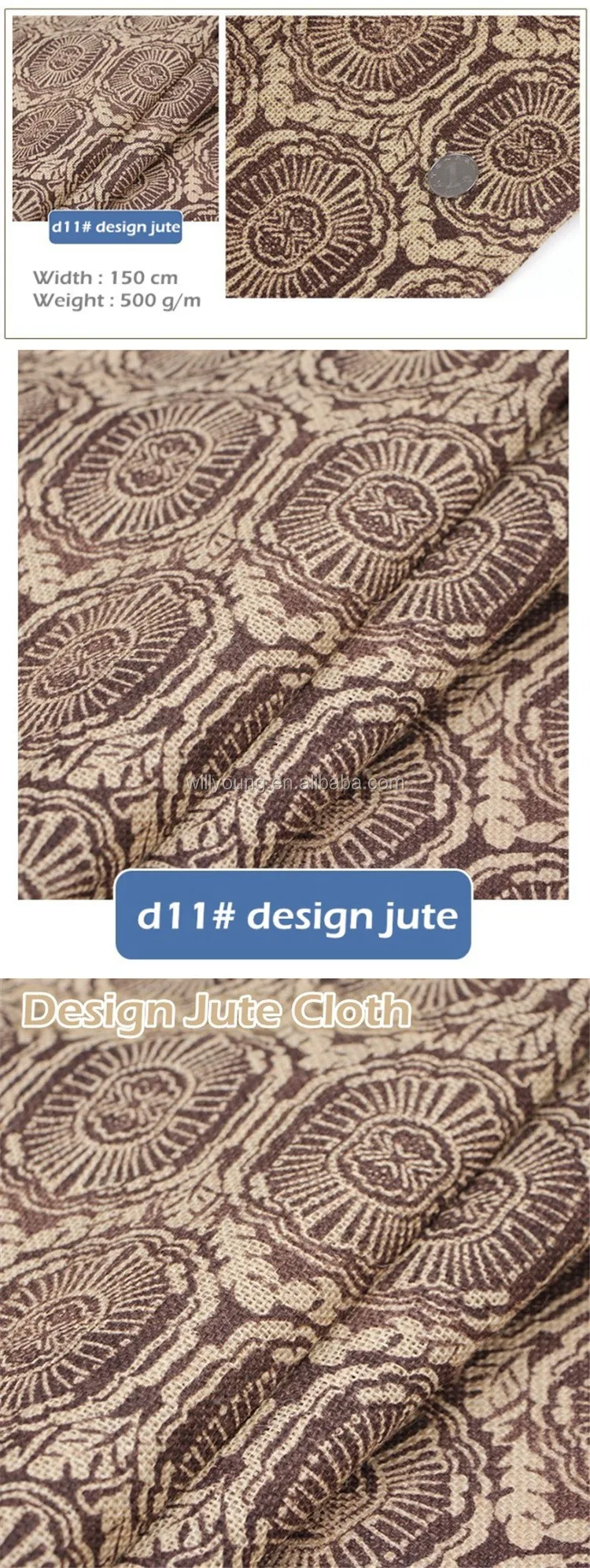 Jute Fabric 100% Jute Fiber Yarn Burlap Fabric Gunny Sacking Bin ...