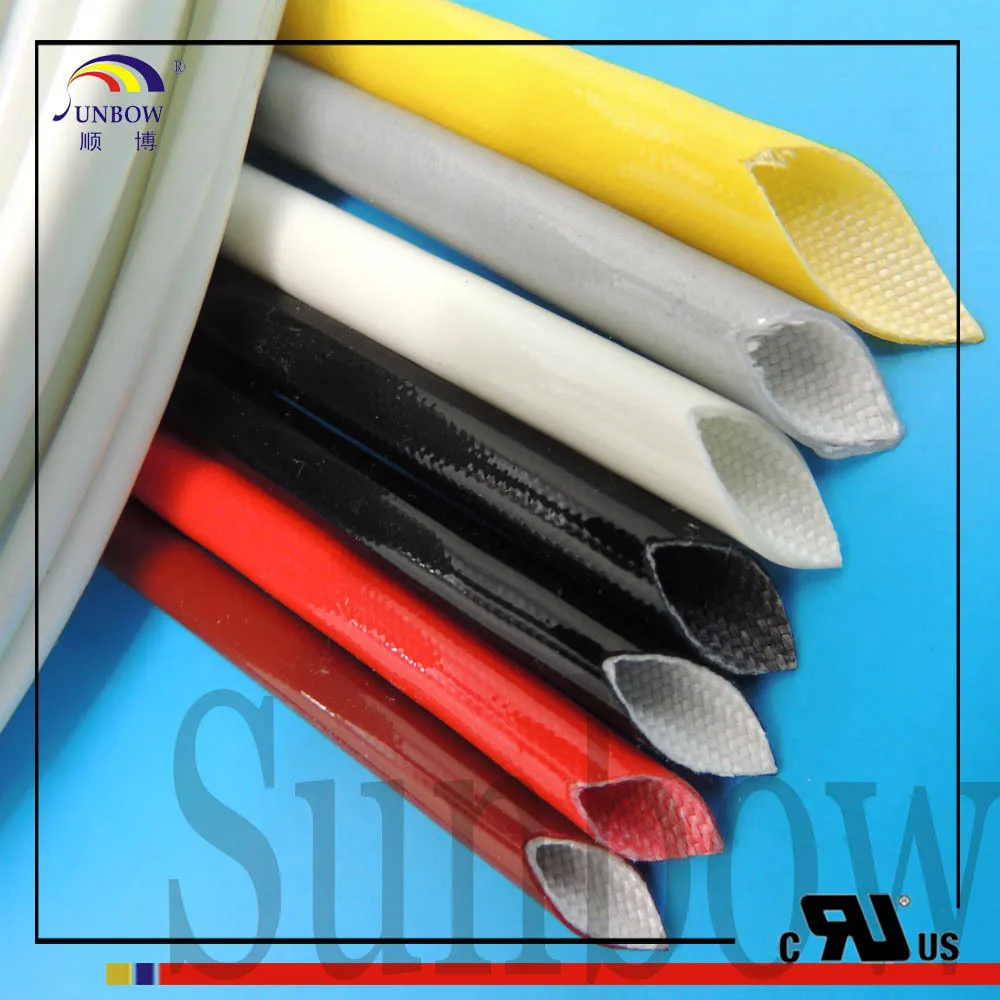 UK Made Sleeving 8mm High Temp Fiberglass Silicone Wire Sleeving - Heat ...