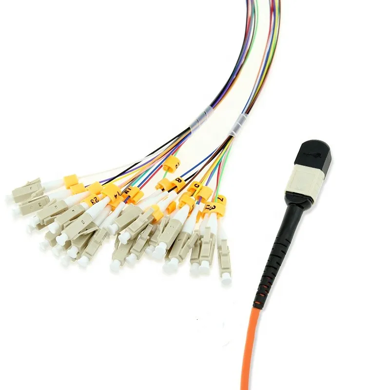 24 Cores Mpo To Lc Female Male Optical Fiber Patchcord Multi Mode Fiber ...