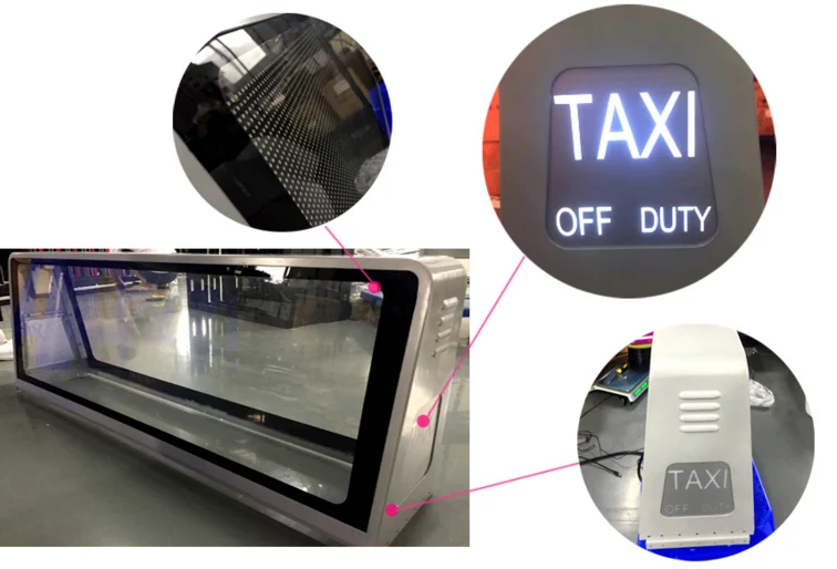 P5 Mm Taxi Led Display / Taxi Top Led Display/ Led Top Car Roof Display ...