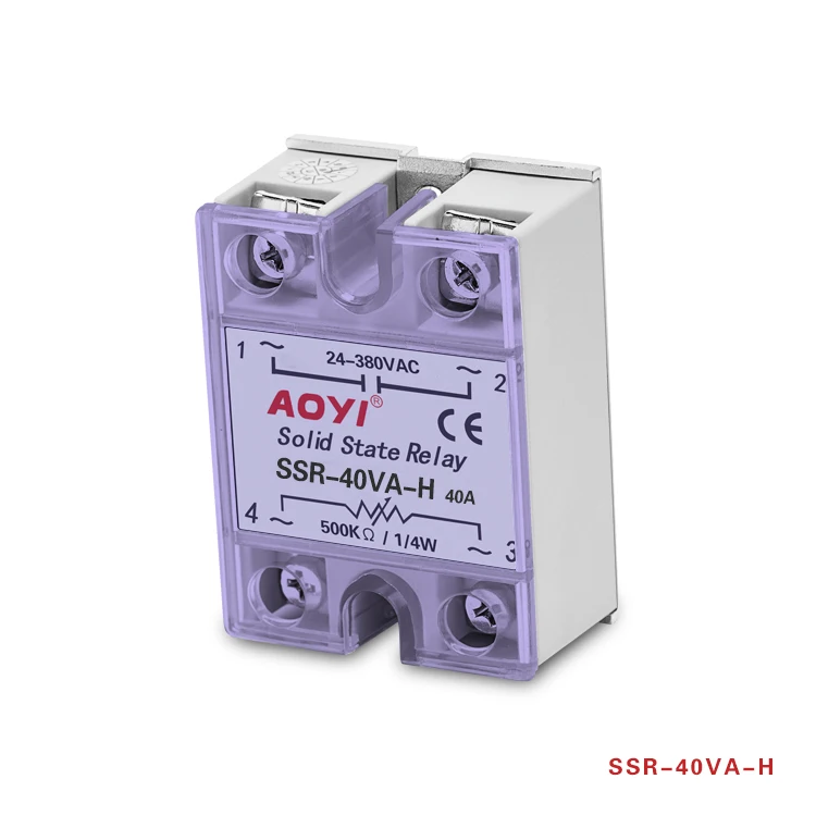 Aoyi Factory Wholesale Ssr-40va-h 380v Single Phase Solid State Relay ...