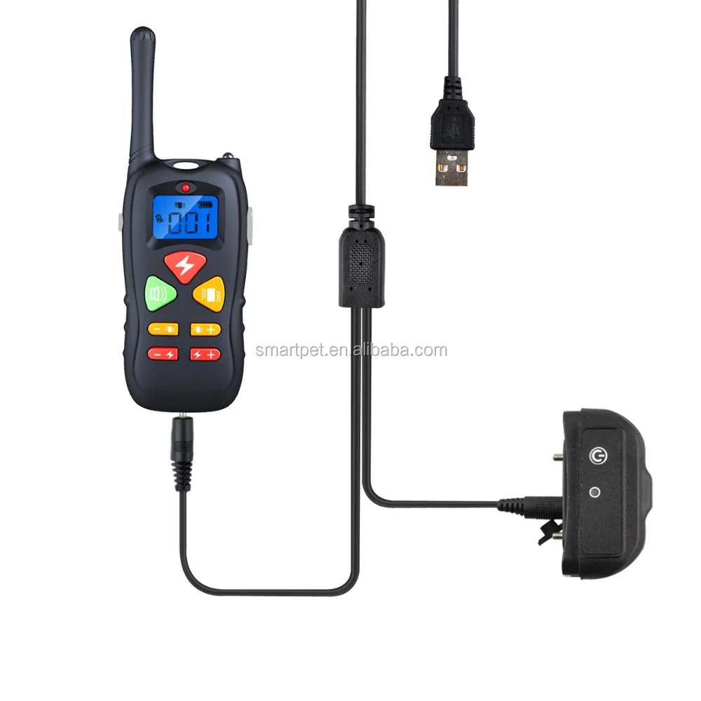 Dual Dog Training Collar Anti Bark Collar With Waterproof Rechargeable ...