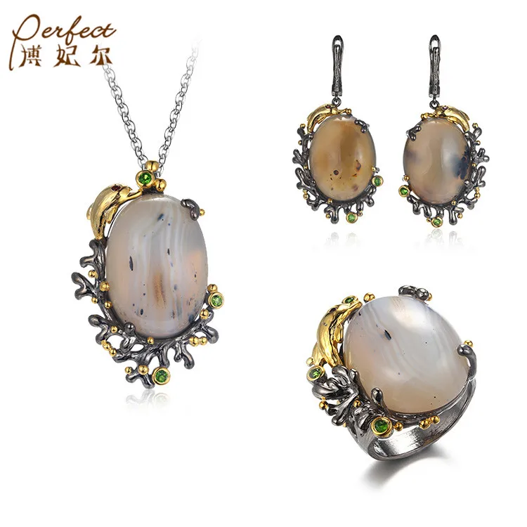 Wholesale Crystal Multi Stone Round Pendant Necklace Earrings Ring ...