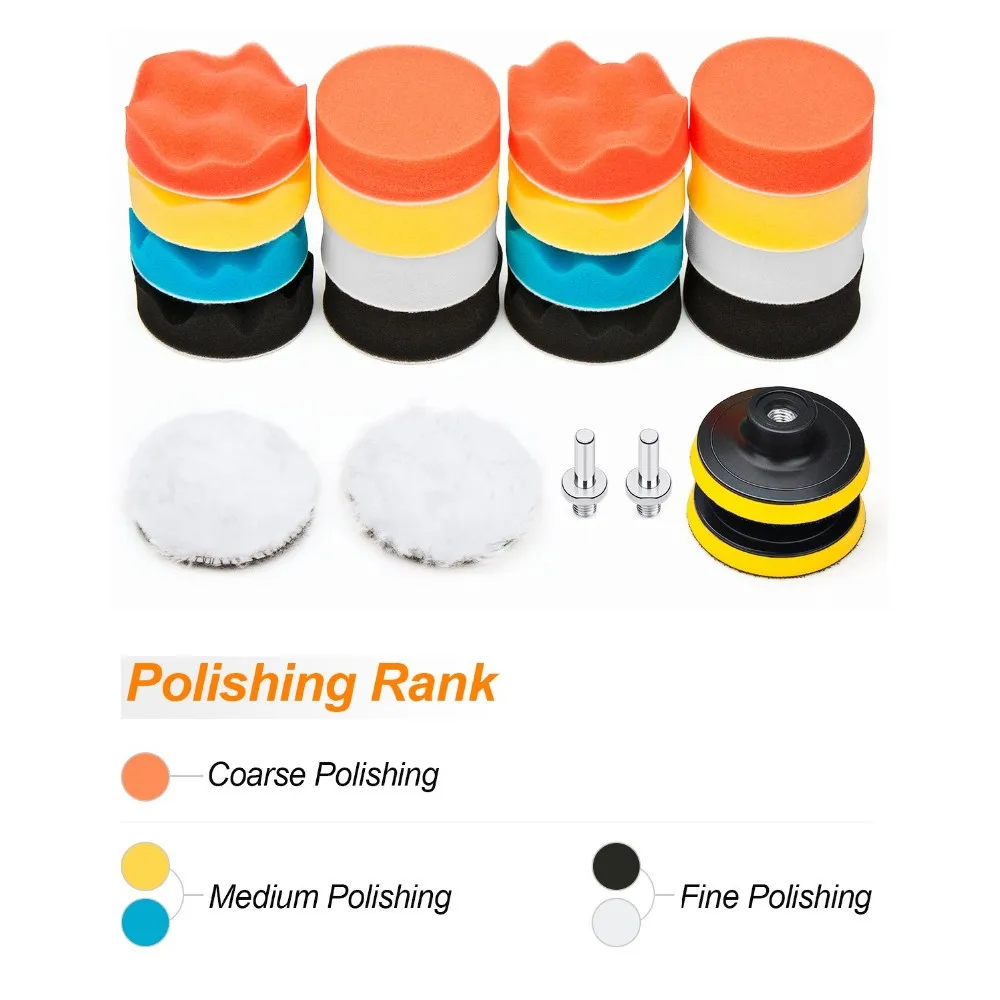 Hot Sale Foam Polishing Pad Kit 22 PCS for Car Polishing