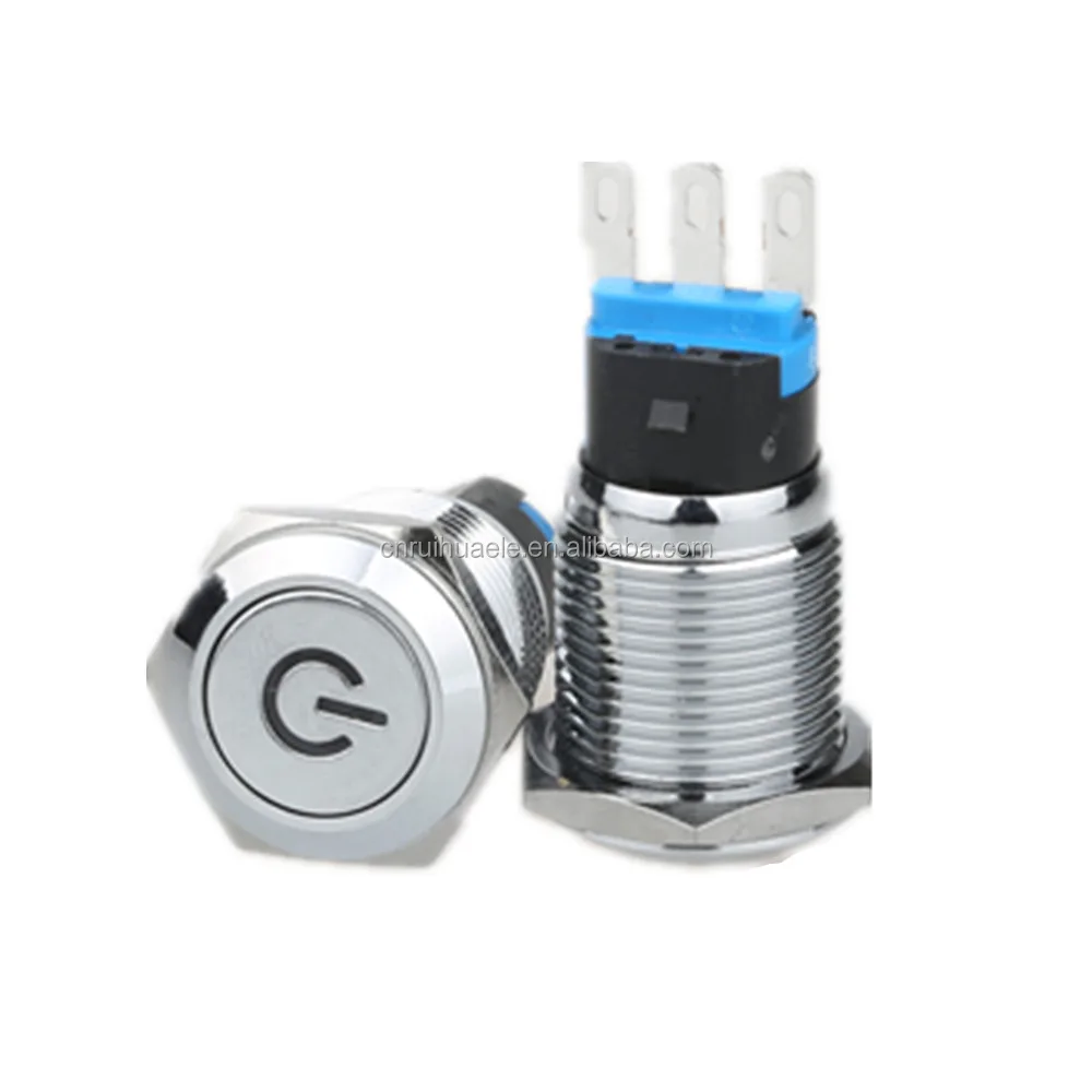 Newest 16mm Metal Ip67 Push Button Switch - Buy 16mm Push Button,Metal ...