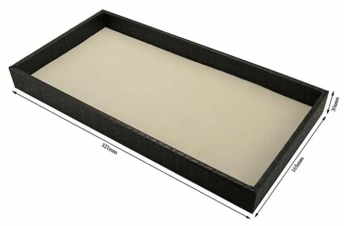 High-end Black Leather Glasses Eyeglass Optical Frame Display Trays ...