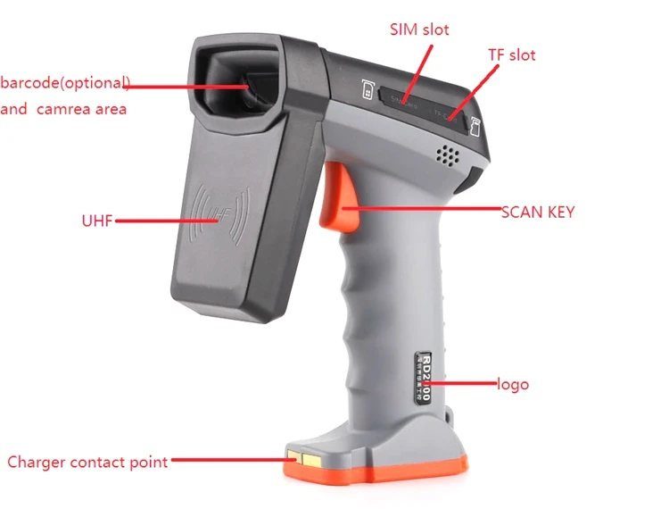 Rd2000 Android Rugged Wireless Uhf Rfid Reader Handheld Gun - Buy ...