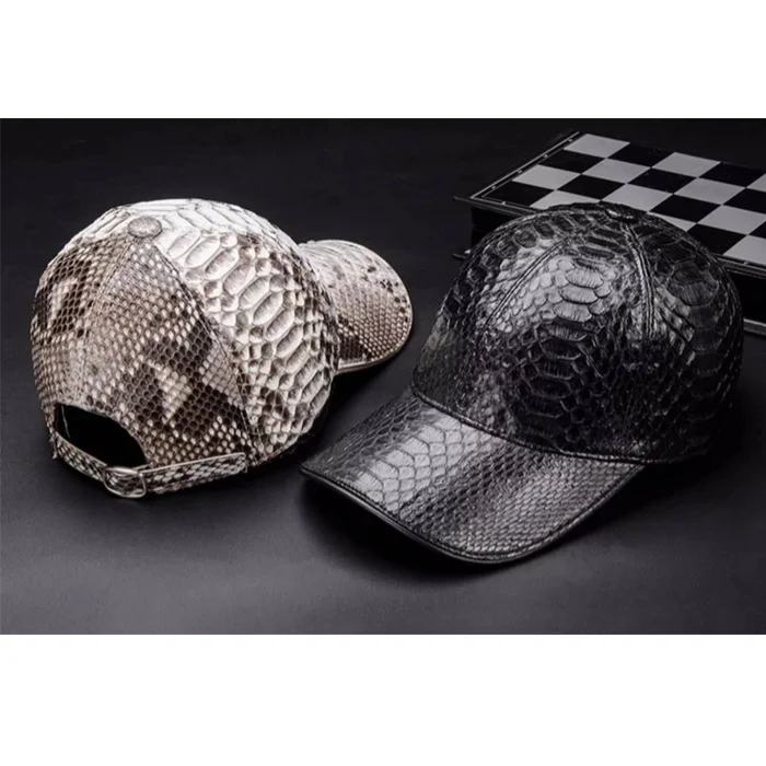 Gorras De Beisbol Wholesale Customized Men Genuine Python Snake Skin ...