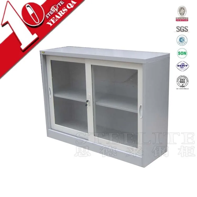 Steel Office Filing Cabinet - Small Sliding Door Cabinet