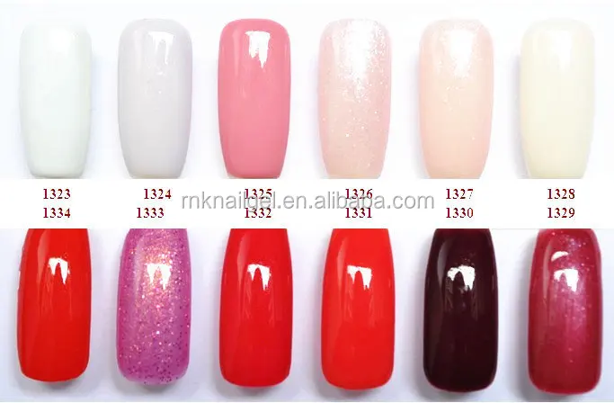 Rnk 135 Colors Soak Off Uv Nail Color Top Lady Nail Polish - Buy Top ...