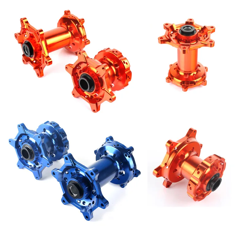 Custom Motorcycle Supermoto Motocross Orange Aluminum Wheel Hub for KTM
