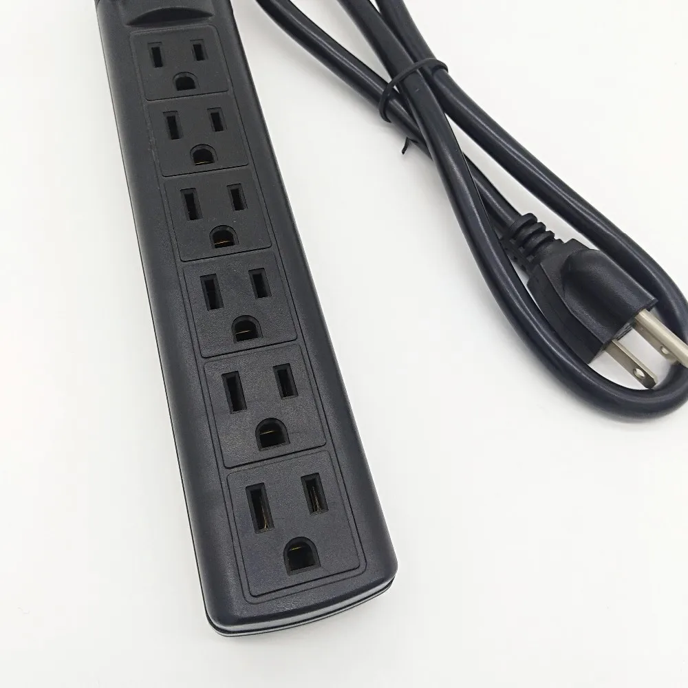Colorful America Power Board With Switch With 3 Feet Cable 6 Outlet Us ...