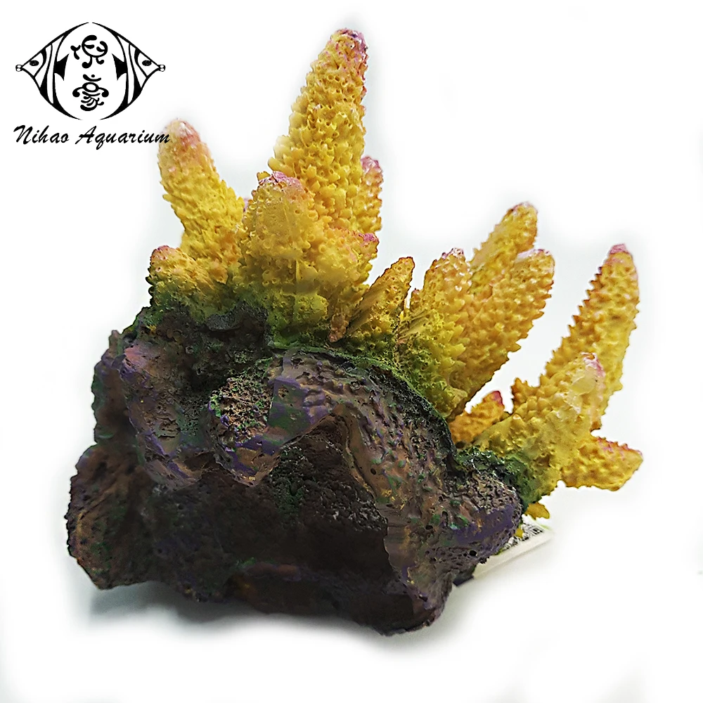 Fish Tank Fake Resin Coral Ornament Decoration Aquarium Tank Artificial ...