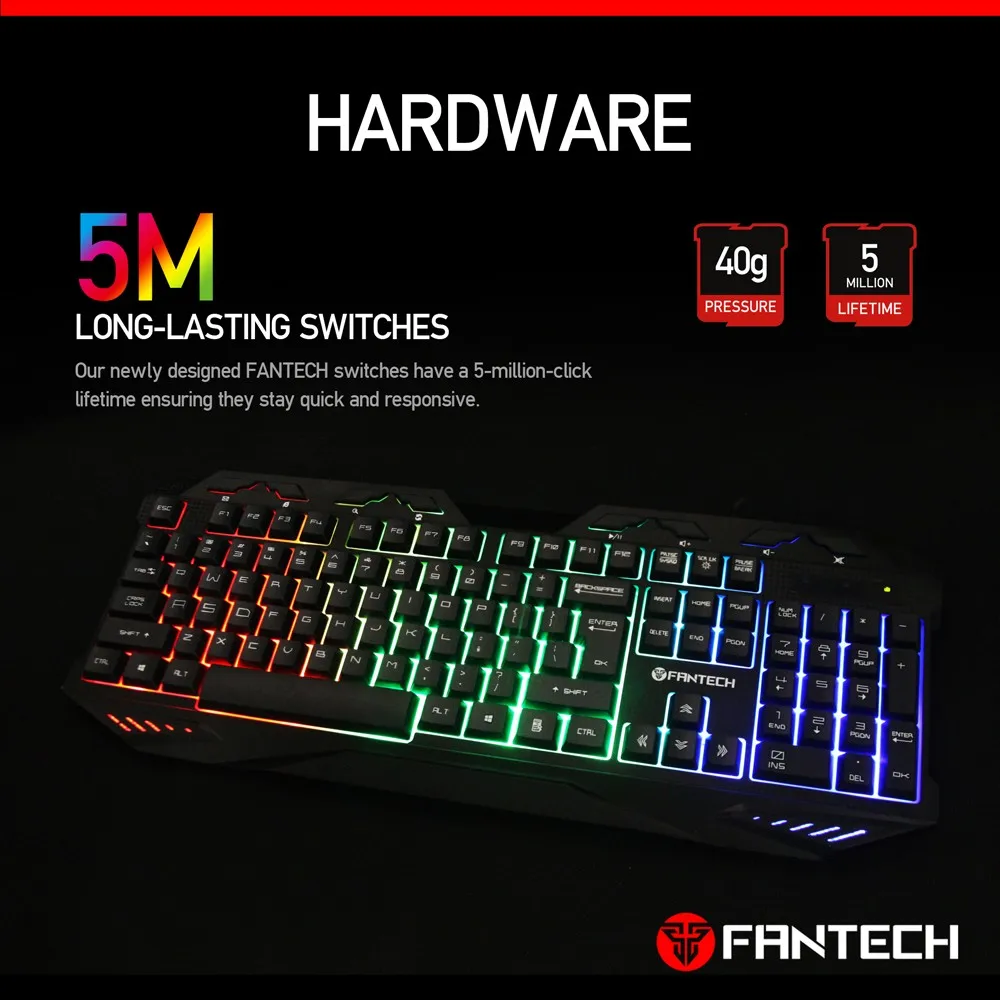 Rainbow Backlit Keyboard Wired Gaming Keyboard - Buy Backlit Keyboard ...