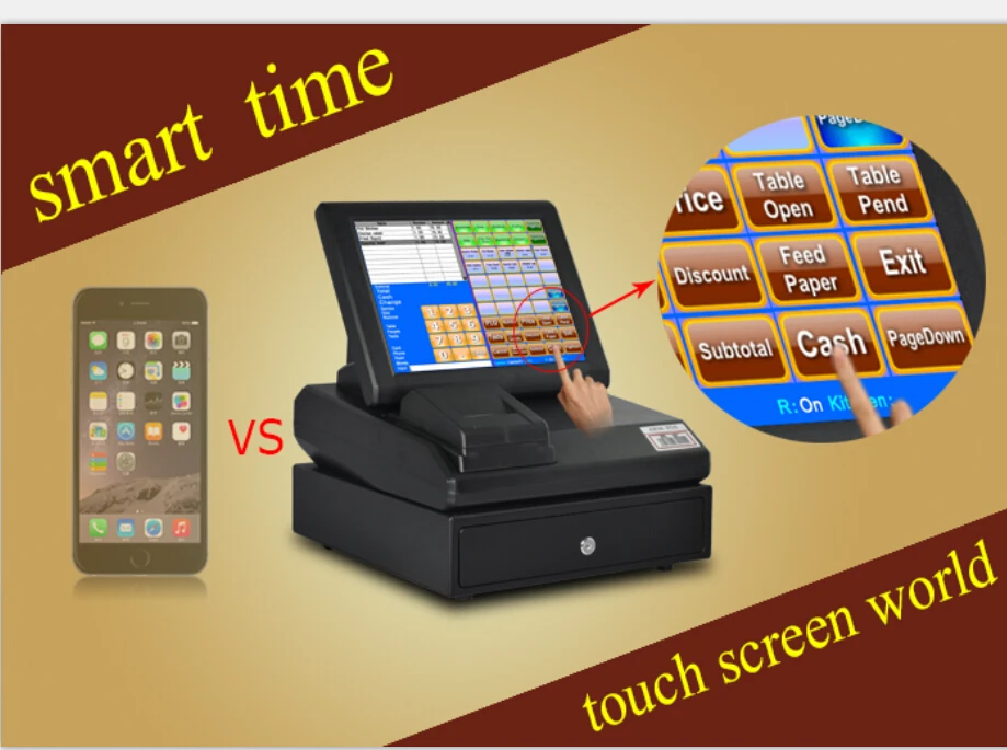 High Quality All In One Cash Register Touch Screen Fiscal Pos With ...