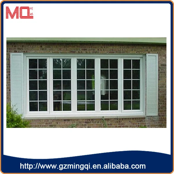 White Color With Fixed Panel In Decorative Grill Designs Casement ...