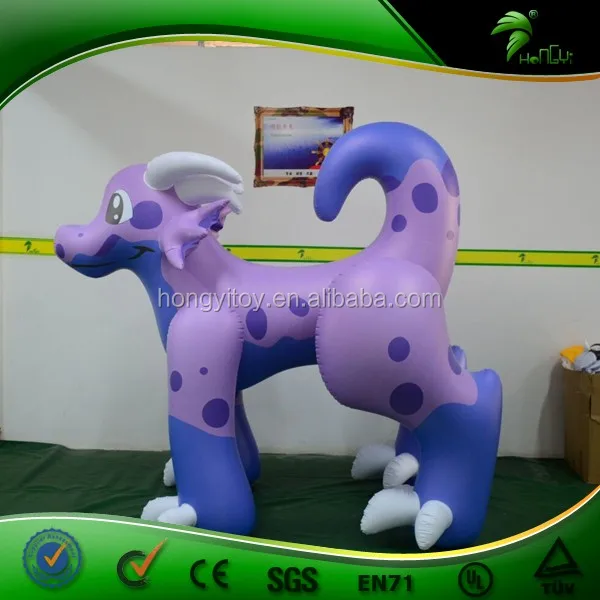 Cute Inflatable Purple Dragon Animals Cartoon With Strong Legs And Sexy ...