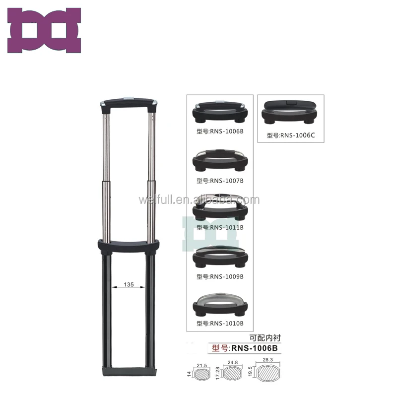 Extendable Retractable Push Button Luggage Handles Parts - Buy ...