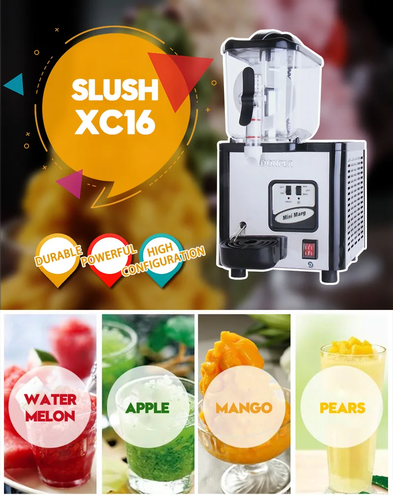 XC16 Mini Home Slurpee Slush Machine - Eco-Friendly & Durable
