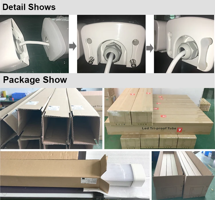 Water Proof Dust Proof Anti-corrosion Led Batten Light 20w 30w 40w 50w ...