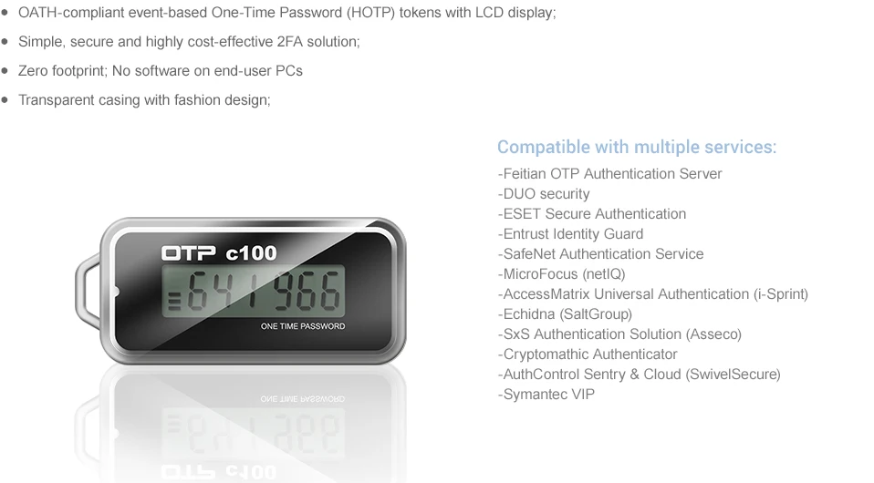One Time Password Otp Hotp Token C100 I30 Buy Even Based 2fa Multi
