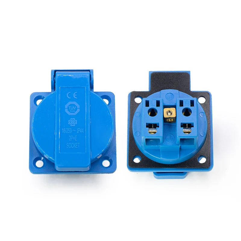 Safe and Reliable: 16A 250V IP44 Schuko Waterproof Socket