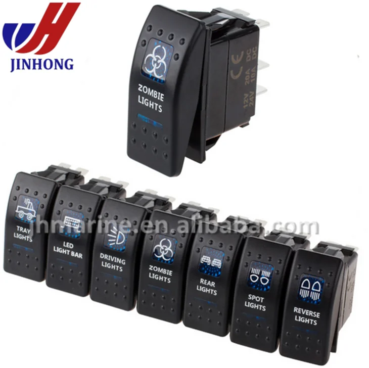 4x4 Custom Off Road Rocker Switch with labels, View off road rocker ...